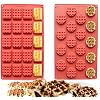 Amazon.com: Silicone Waffle Mold Set, 2PCS/Set 18/20 Cavity Mini ...