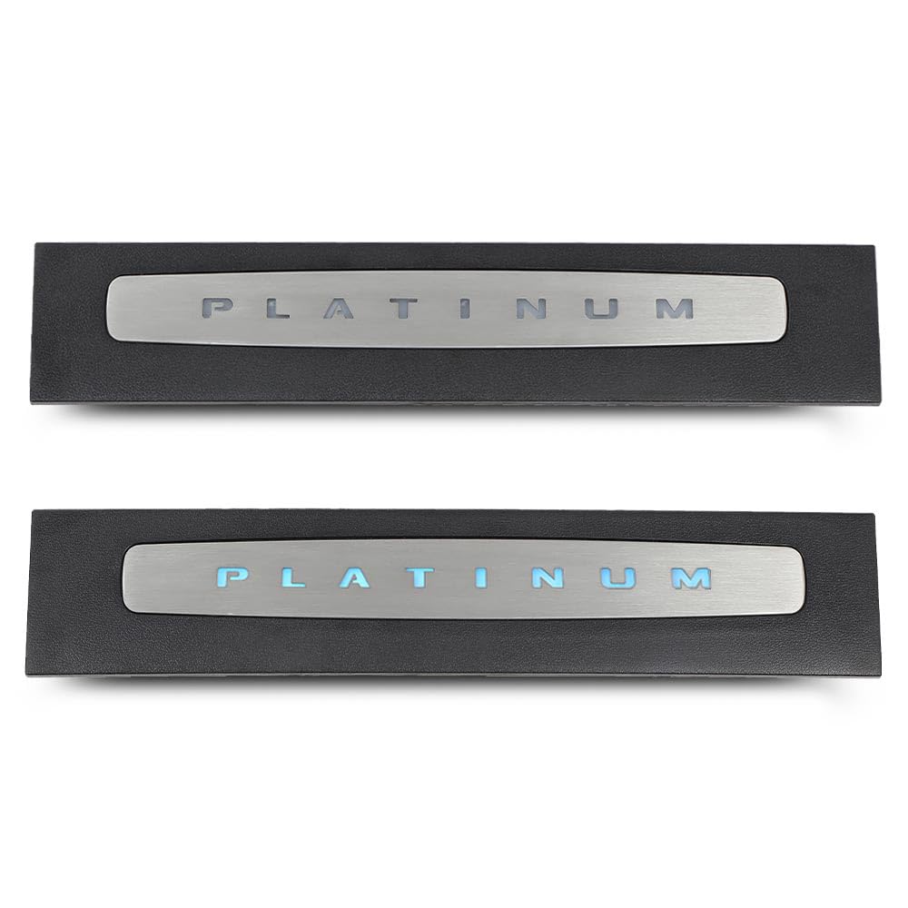 Amazon.com: PIT66 LED Illuminated Platinum Door Sill Plate Set ...