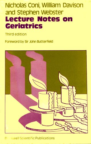Lecture Notes on Geriatrics: Coni, Nicholas: 9780632020676: Amazon.com ...