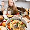 Amazon.com: Soup Ladle, 8-Ounce 6,4,2 and 0.5 Stainless Steel with Long ...