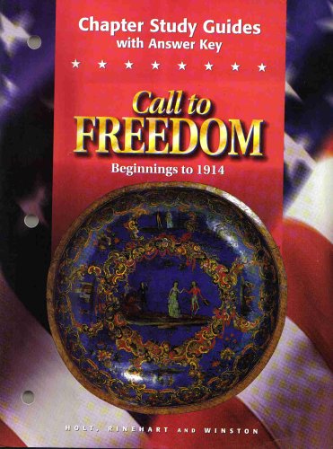 Call to Freedom Beginnings to 1914 : Chapter Study Guides with Answer ...