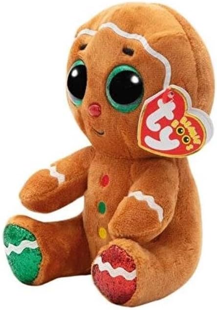 Amazon.com: Ty Beanie Boo Regular 15 cm Crumble Gingerbread Man Xmas ...