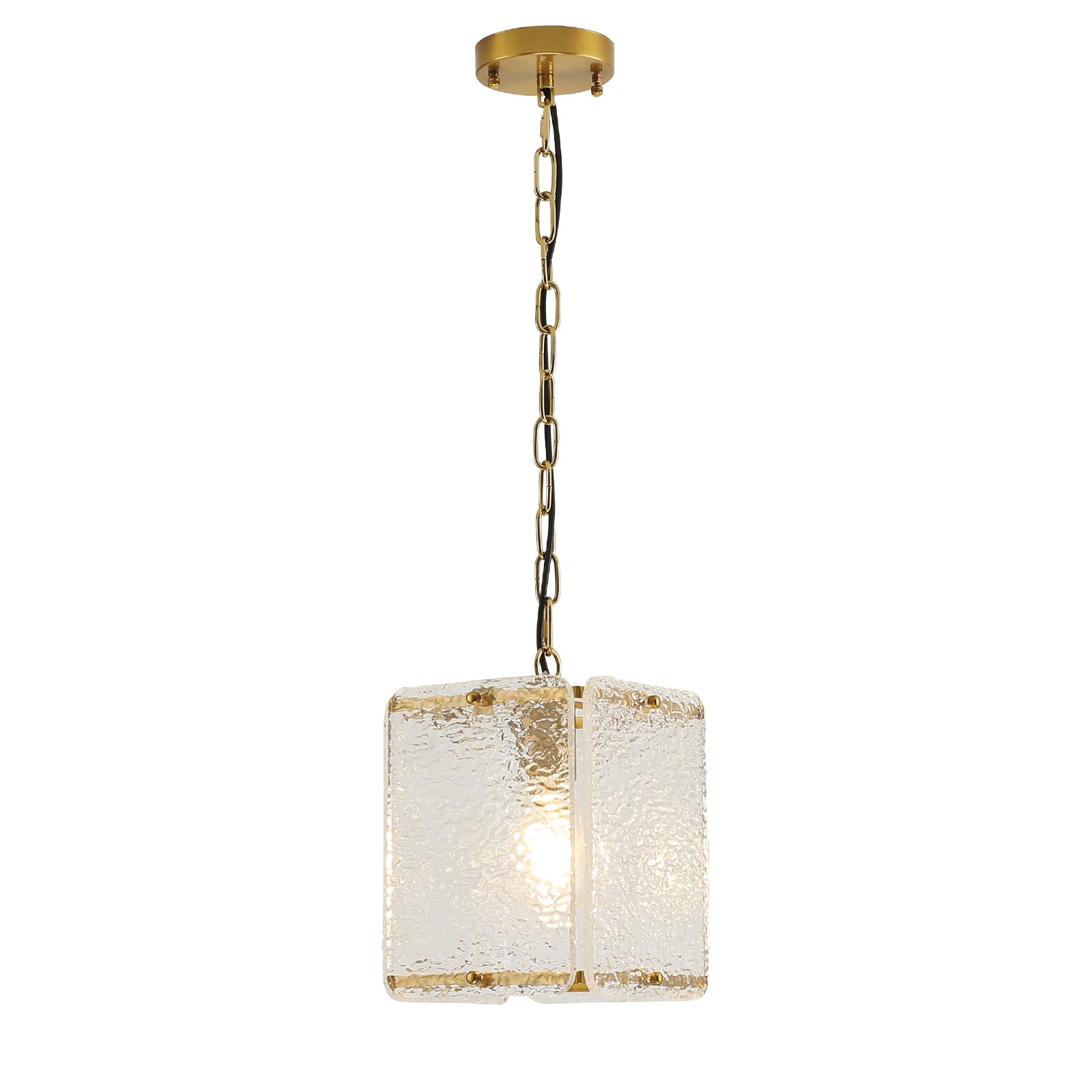 Bicrink Crystal Gold Pendant Lights Kitchen Island, Modern Pendant ...