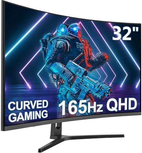 Z-Edge 32 Inch Curved Gaming Monitor 165Hz(DP) 144Hz(HDMI) 2K QHD ...