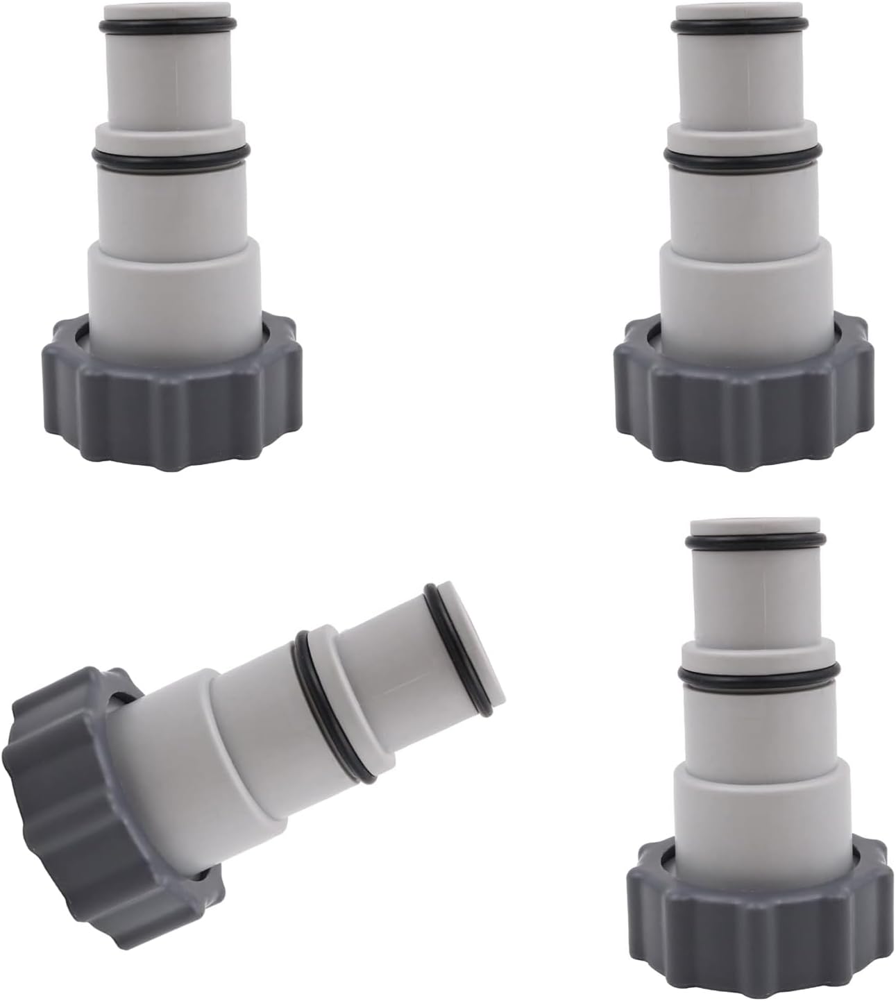 CAVLA 4 Pcs Pool Hose Adapter, Replacement Hose Adapter A with Collar ...