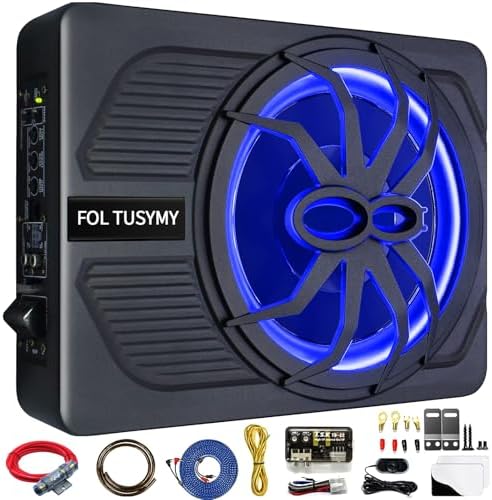 Amazon.com: FOLTUSYMY 10" 1200W Car Subwoofer, 2025 Upgraded Slim Under ...