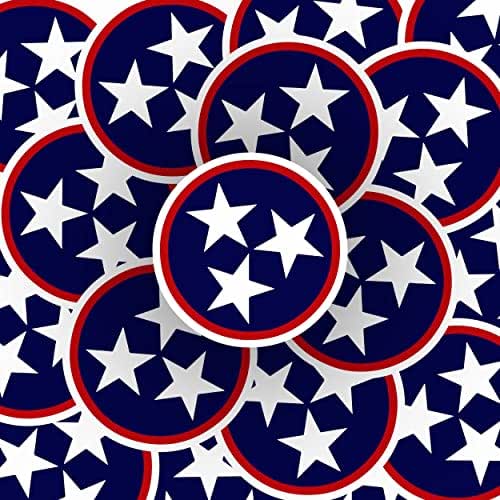Amazon.com: Blue & Red Tennessee Tri Star Sticker : Electronics