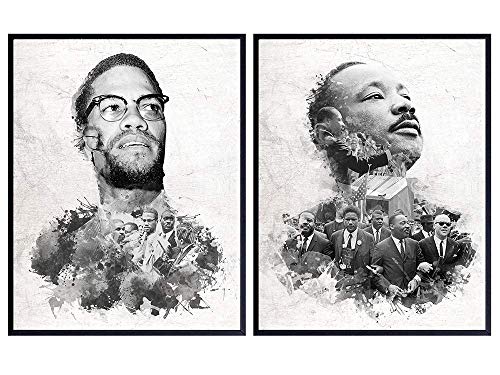 Amazon.com: Martin Luther King, MLK, Malcolm X - African American Civil ...