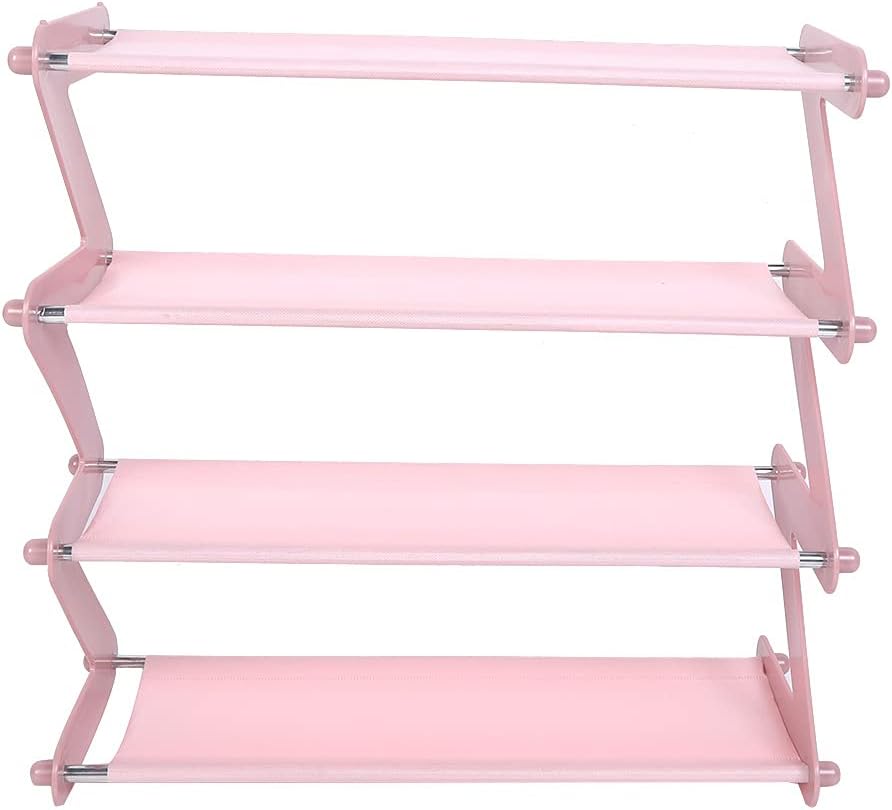 Amazon.com: 3 Tier Stackable Shoe Shelves, Small Shoe Rack Kids Shoe ...