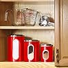 Amazon.com: Canister Sets - Red Kitchen Counter Decor and accessories ...