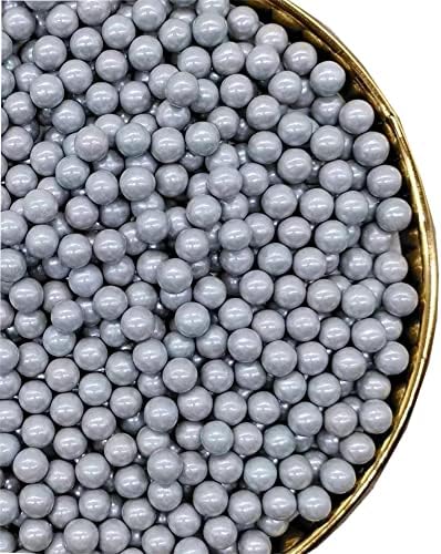 Amazon.com: Grey Sprinkles Edible Pearls,Cake Sprinkles 130g 4.6OZ ...
