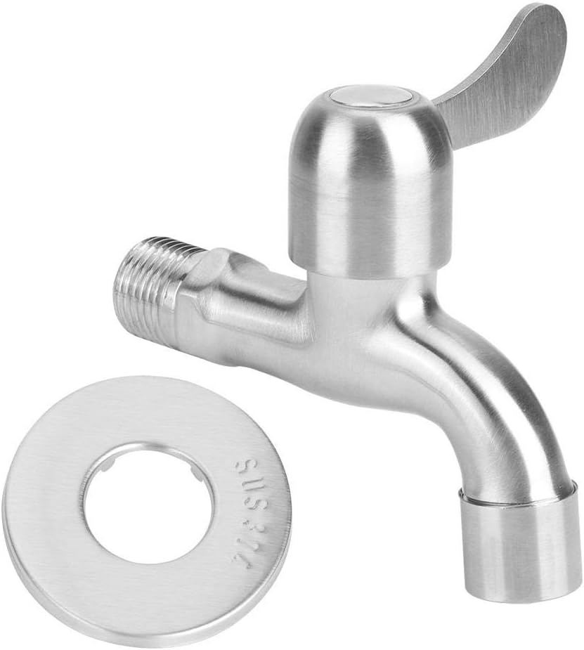 Washing Machine Faucet, 304 Stainless Steel Single Lever Kitchen Faucet ...