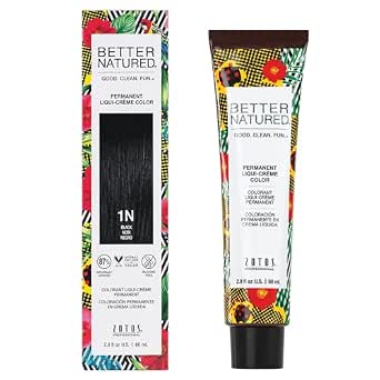 Amazon.com: Better Natured Permanent 1N Black Hair Color Dye ...