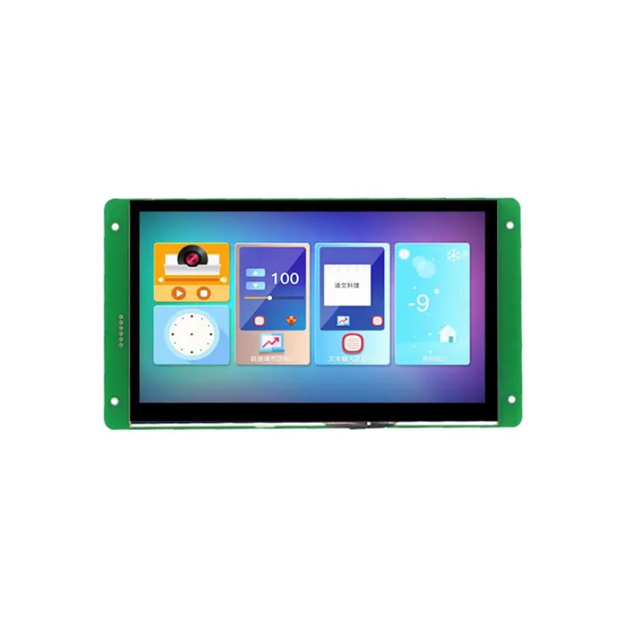 DWIN 7.0inch 1024x600 IPS UART TTL/RS232x2 LCD Display Capacitive Touch ...