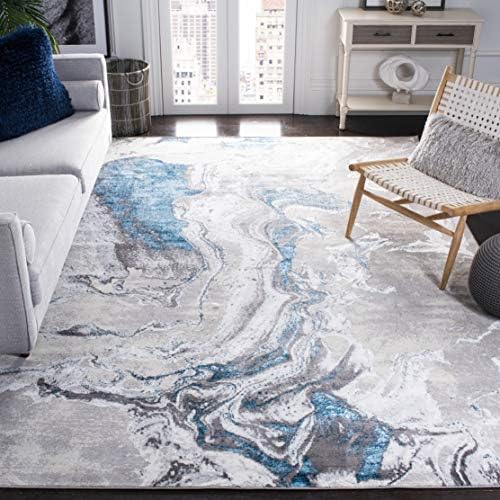 Amazon.com: SAFAVIEH Area Rug 8x10 - Amelia Collection - Large - Grey ...