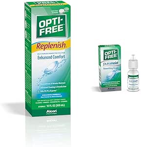 Amazon.com: Opti-Free Replenish 10 Fl Oz Solution with Case and ...