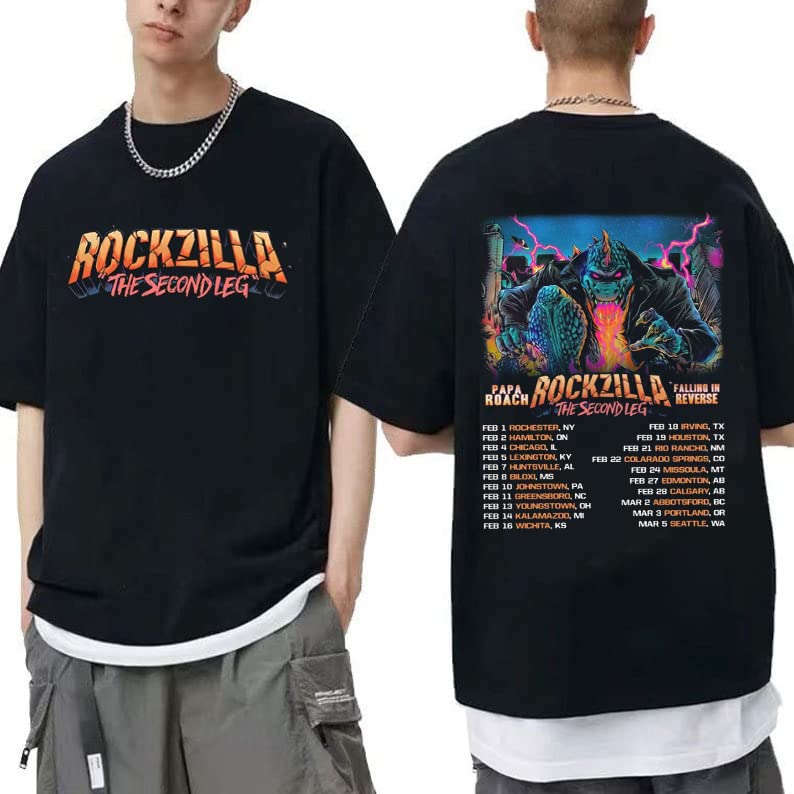 Rockzilla The Second Leg Tour Shirt, Rockzilla Tour 2023 Shirt, Papa ...