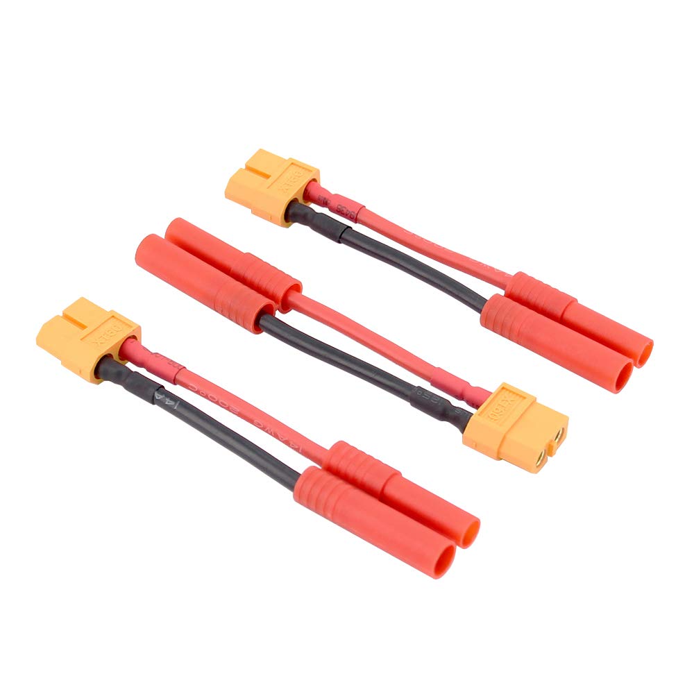 Amazon.com: BDHI 3pcs XT-60 Female to HXT 4MM Male Bullet Connector ...