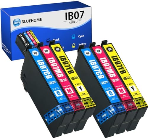 Amazon.co.jp: IB07 互換インク エプソン用 インク IB07 マウス 3色セット IB07CB IB07MB IB07YB 合計6本 インクカートリッジ PX-M6011F ...