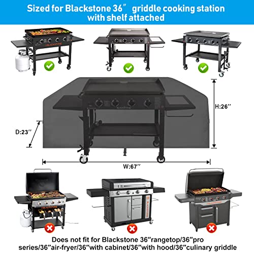Griddle Cover for Blackstone 36" Griddle,Rip-Proof Upgraded Material ...