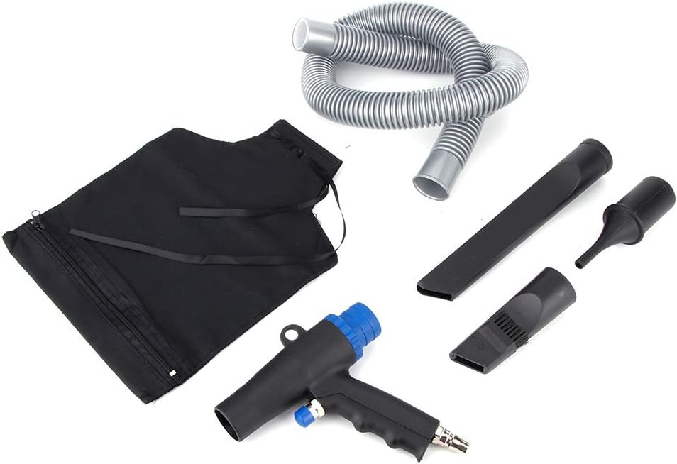 Air Vacuum Blow Gun Pneumatic Vacuum Cleaner Kit, 2-in-1 Air Vacuum ...
