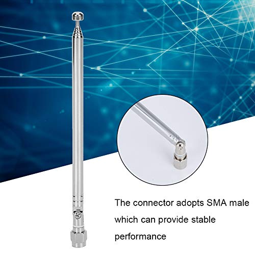 Radio Antennas 2-Pack Telescopic SMA Antennas - 28.9" Extended (8 ...