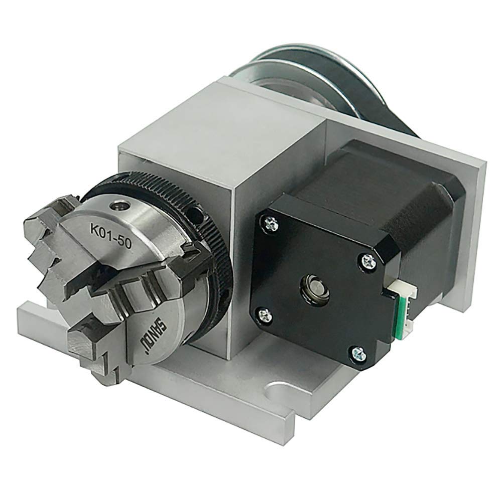 Buy MOZUSA 3 Jaw Scroll Chuck 50mm 4th A Axis Rotary Axis with ...