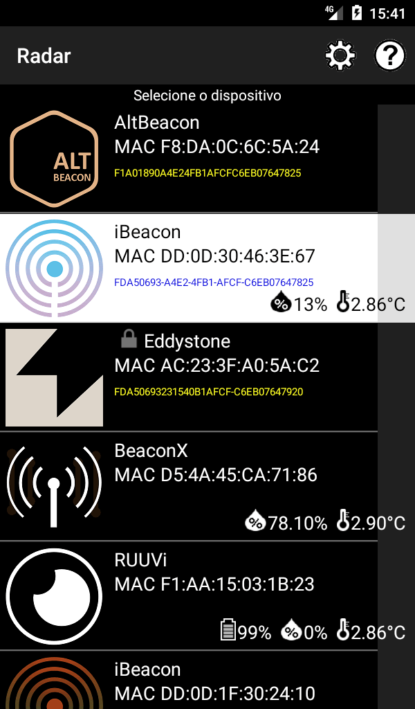 Beacon Radar Lite: localize beacons Bluetooth, calcule a distância ...