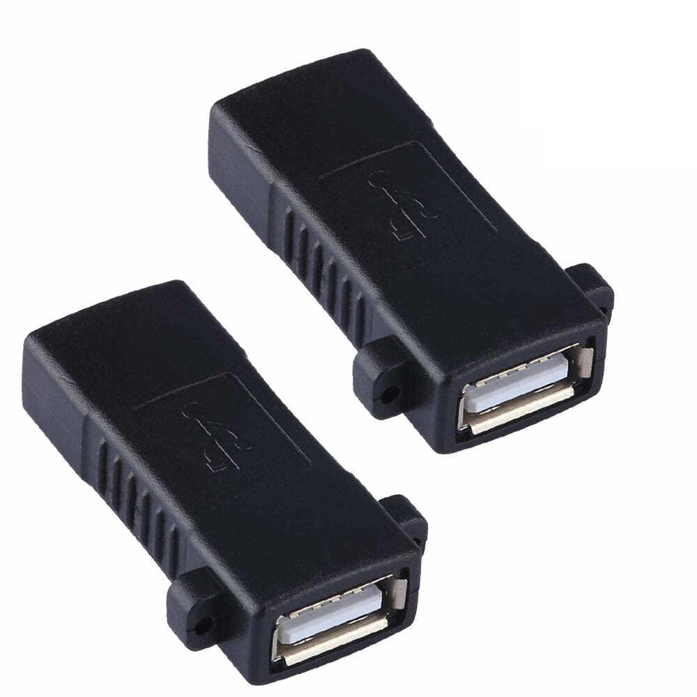 fdealz [ 2 Pieces ] USB 2.0 Coupler Adapter Type A Female to Female ...