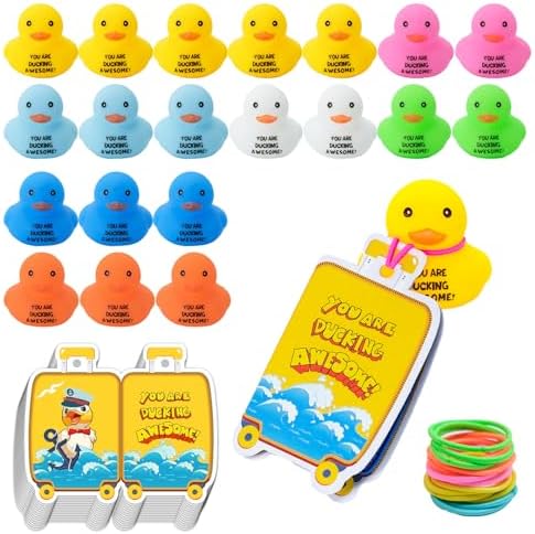 Ducks Tags for Cruising 60 Packs Kit, 20 Rubber Ducks + 20 Ducks Tags ...