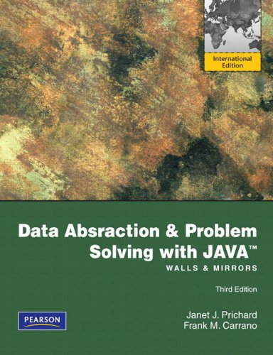 Data Abstraction And Problem Solving With Java Walls And Mirrors 8311