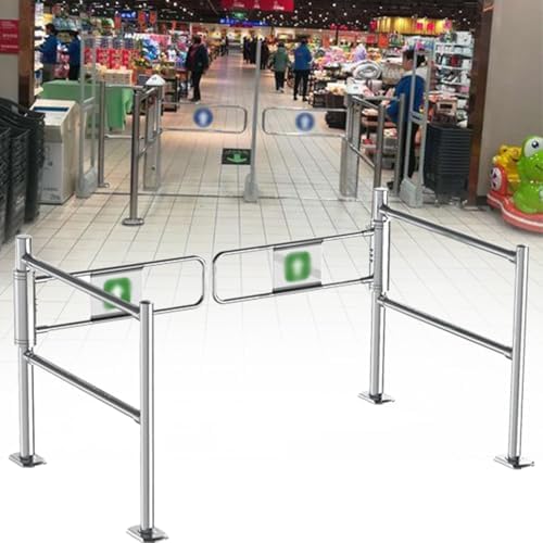 Automatic Rebound Swing Gate - Stainless Steel One-Way Door for Store ...