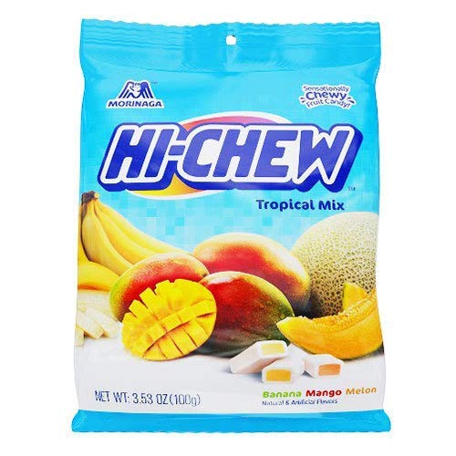 Amazon.com : Hi-Chew Tropical Mix Chewy Fruit Candy (Pack of 20 ...
