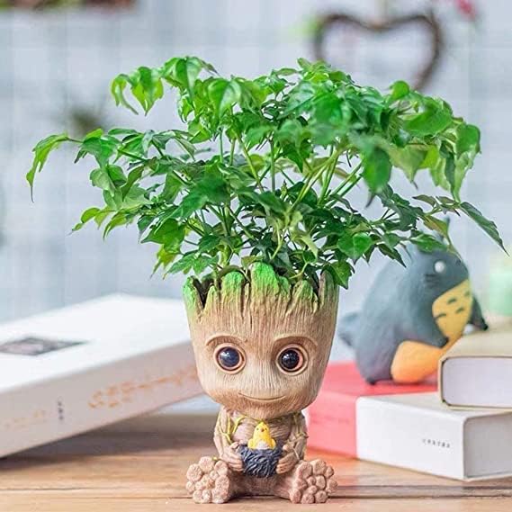 Marvel Avengers Infinity War Baby Groot Resin Planter Pot and Pen ...