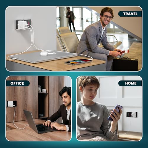 Portronics 100W Adapto 100 GaN Fast Charging Triple Port Adaptor with ...