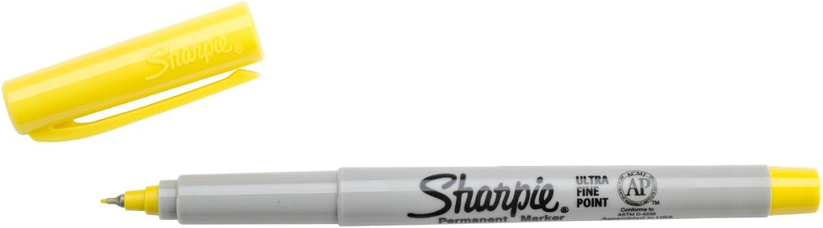 Dymo Yellow Permanent Marker, Ultra Fine Point Permanent Markers ...