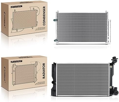 Amazon.com: A-Premium Engine Coolant Radiator & A/C Condenser Cooling ...