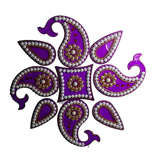 Buy Beautiful Dolphin & Modak Shape Acrylic Rangoli of Multi Stencils ...