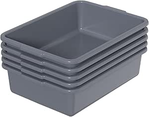 Amazon.com: Ziglous 8 L Plastic Bus Tubs, Plastic Commercial Bus Boxes ...