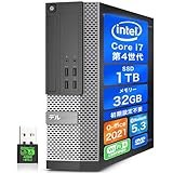 ・ブランド:ノーブランド品・製造元:デル・モデル:i7 4世代/32GB+1000GB SSD　・製造元/メーカー部品番号:3020sff・【整備済み品デスクトップ】デスクトップ パソコン 高性能な第4世代 Core i7cpu プロセッサ...