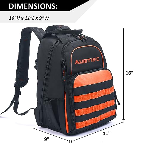 Snapklik.com : Tool Backpack Jobsite Backpack Tools Bag Multi-Use ...
