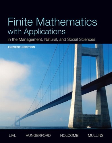Buy Finite Mathematics with Applications in the Management, Natural and ...