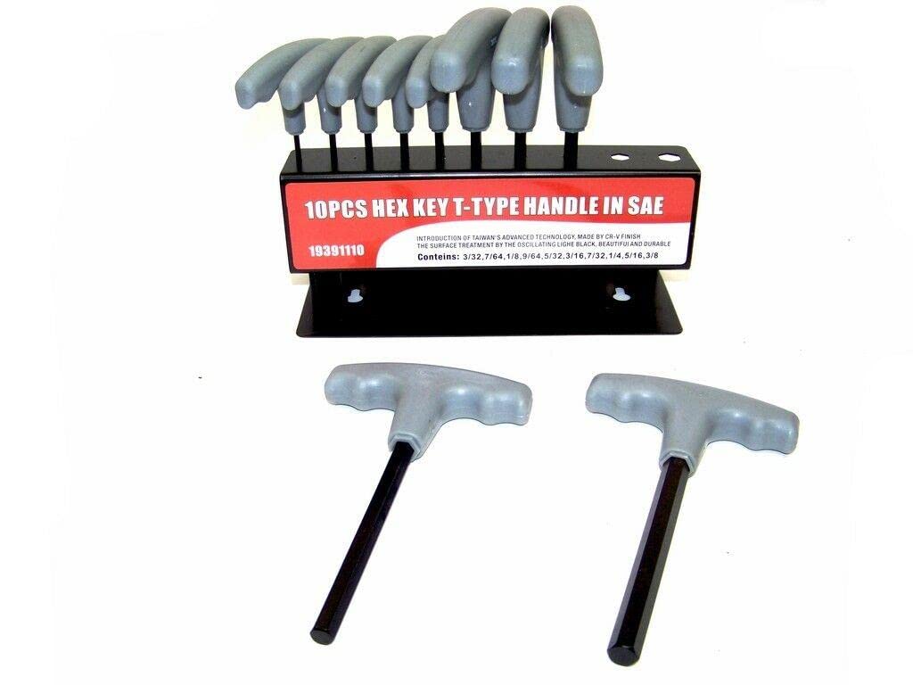 Buy 20 pc T Handle Type Hex Key Wrench Set Standard and Metric Sizes ...
