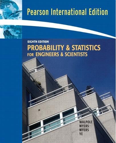 Buy Probability & Statistics for Engineers & Scientists: International ...