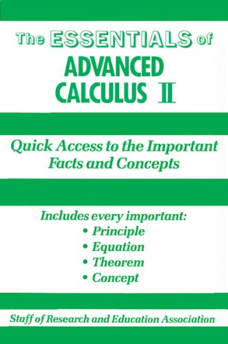 Advanced Calculus II Essentials (Essentials Study Guides): Editors of ...