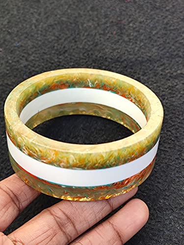 Buy Color full resin Bangle bracelet Statement Resin Bangles Stacking ...