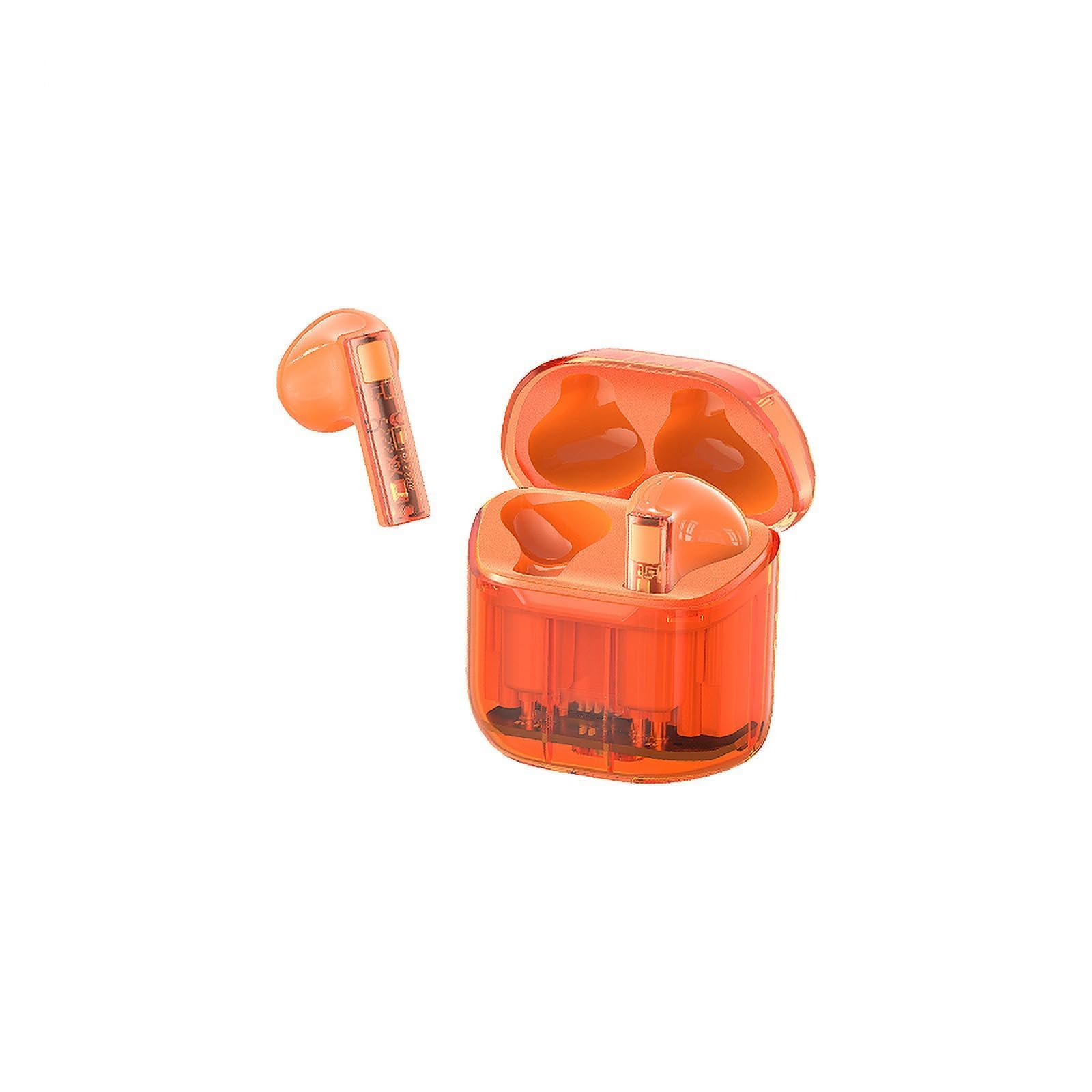 Amazon.com: Xmenha Orange TWS Wireless Earbuds Earbud Bluetooth 5.3 ...