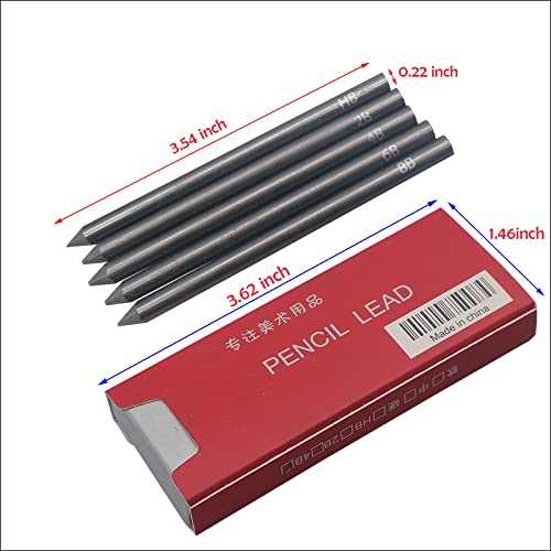Snapklik.com : 5.6 Mm Lead,30 Pieces 2B/4B/6B/8B/HB Graphite Lead ...