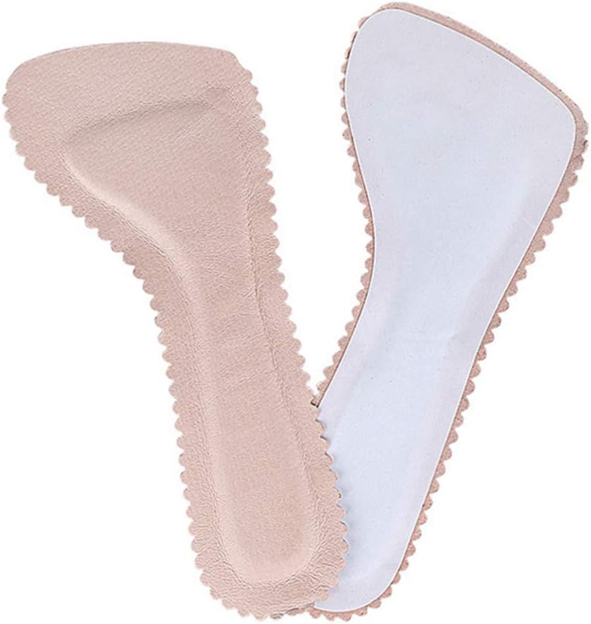 EXCEART Adhesive Shoe Insole 1 Pair Leather High Heels Inserts Non ...