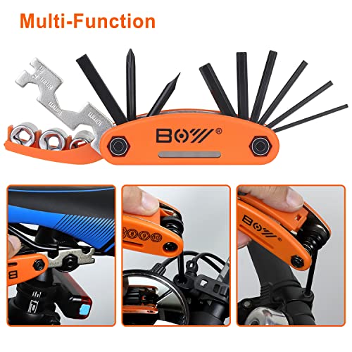 Snapklik.com : Bike Tool Kit Set, Portable Bike Repair Kit Include 16 ...